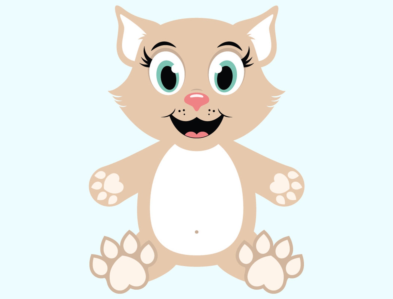 Cute Cat SVG Cut Files, PNG Cat Clipart, Cat Mom, Cats Clip Art, Happy ...