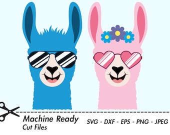 Cute Llama Clipart Bundle Llamas Clip Art PNG Printable | Etsy