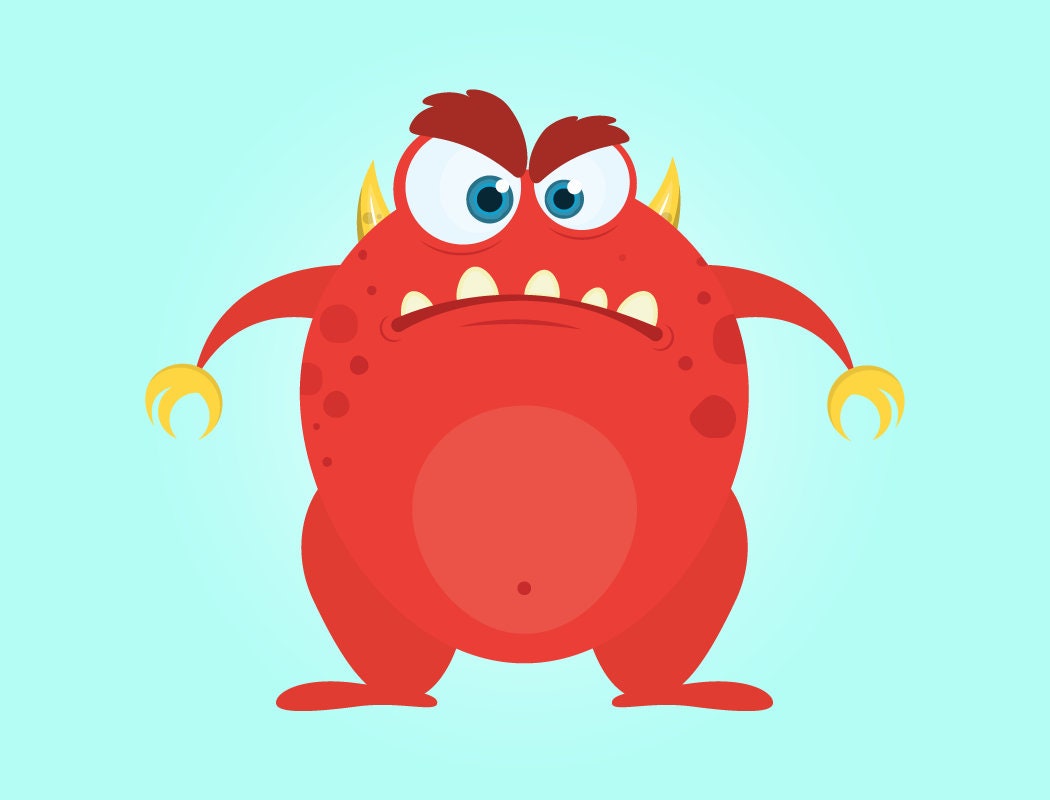Mean Monster Clipart