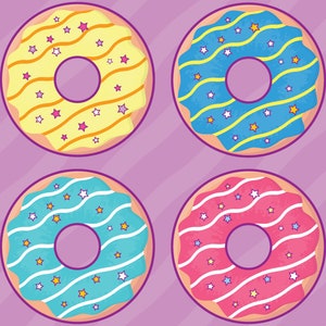 Donut Clipart, Breakfast Clipart, Donuts Clip Art, Cute Food Clipart ...