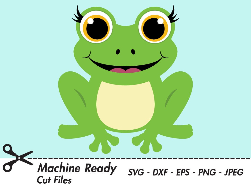 Cute Frog SVG Cut Files PNG Frog Clipart Frogs Clip Art - Etsy