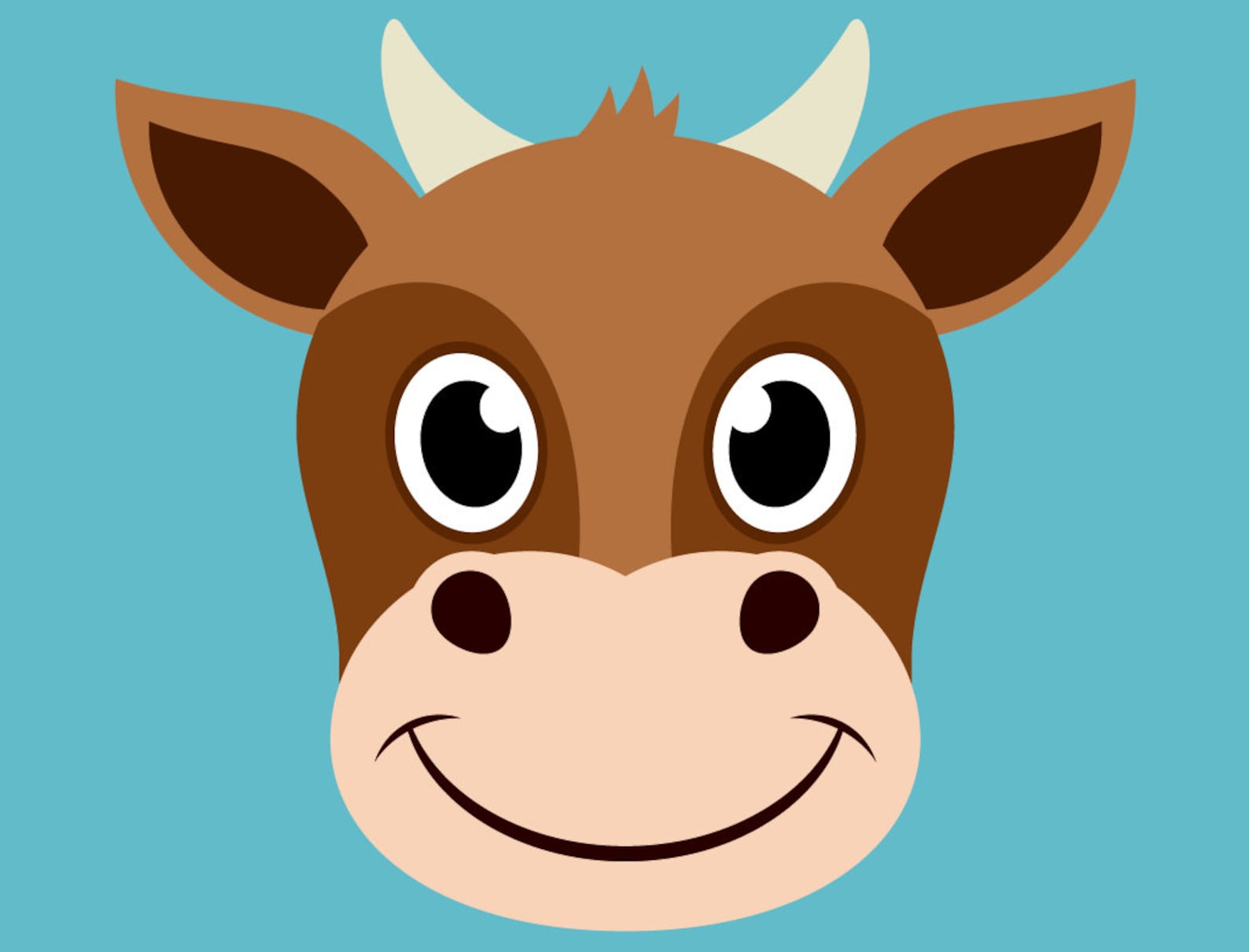 Schattige koe SVG gesneden bestanden PNG vee clipart - Etsy België