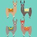 Llama Clipart Super Bundle, Llamas Clip Art PNG, Printable Cactus Art ...