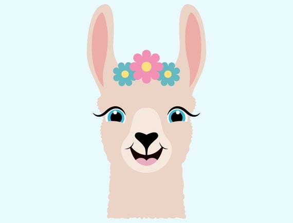 Llama Head Clipart