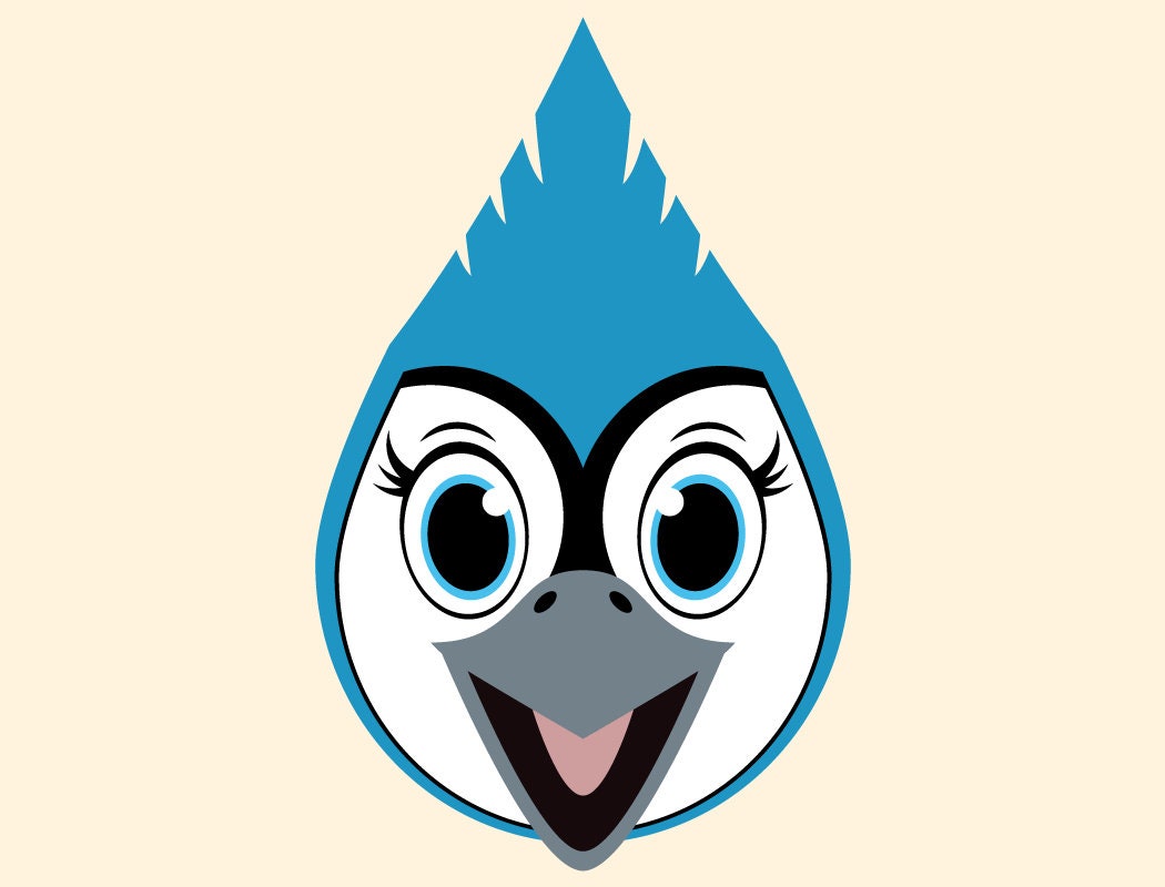 Cute Blue Jay Cut Files Blue Jays Clipart Bird Clip Art | Etsy