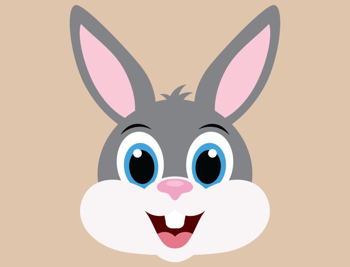 Lindo conejo conejo SVG archivos de corte, PNG clipart conejito de ...