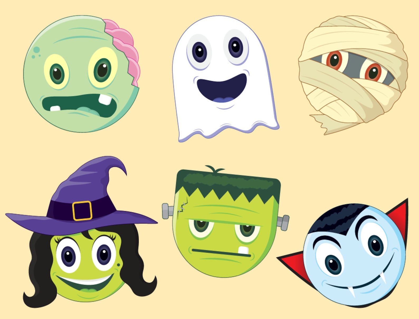 Halloween Emojis, Emoji Clipart, Emoji Invitations, Emoji Download ...