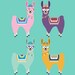 Llama Clipart Super Bundle, Llamas Clip Art PNG, Printable Cactus Art ...