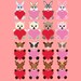 Valentine Heart Bundle Clipart PNG Valentine's Clip Art - Etsy