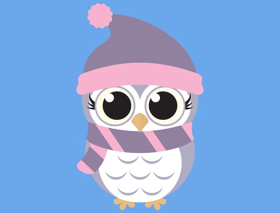 Winter Owl Clip Art Winter Owl Vector Art, Icons, And Graphics For