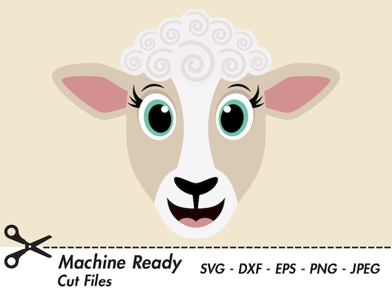 Sheep Face Clip Art Cute