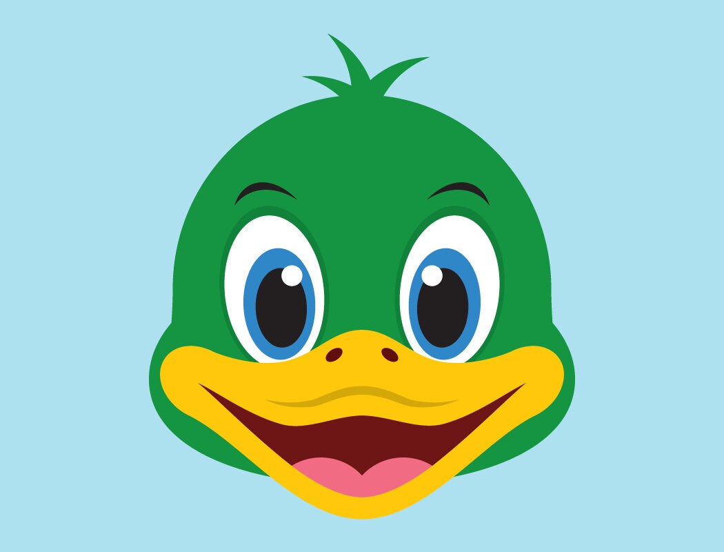 Cute Duck SVG Cut Files, Mallard Duck Clipart, Bird Clip Art, Farmhouse ...