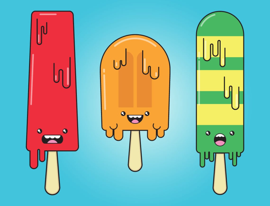 Popsicle Clipart Summer Party Clipart Ice Cream Clipart - Etsy