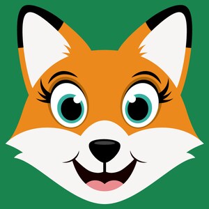 Cute Fox SVG Cut Files, PNG Foxes Clipart, Woodland Animal Clip Art ...