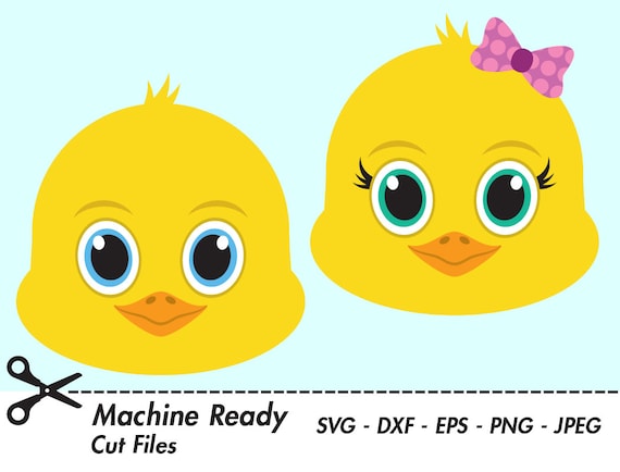 Cute Chick SVG Cut Files PNG Easter clipart spring clip art | Etsy
