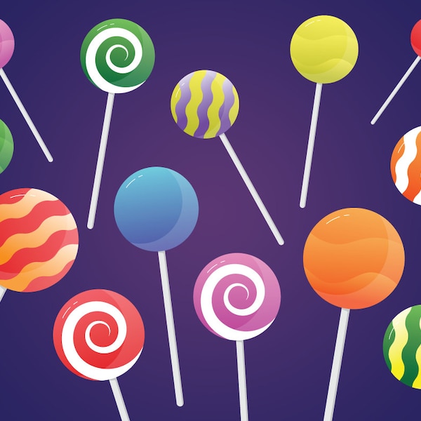 Lollipop Clip Art - Etsy