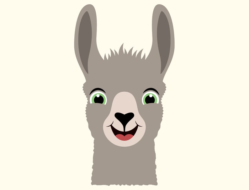 Cute Llama SVG Cut Files PNG Llamas Clipart Farmhouse Clip - Etsy Israel