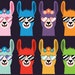 Llama Shades Clipart Bundle, Llamas Clip Art PNG, Printable Cactus Art ...