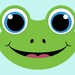Cute Frog SVG Cut Files, PNG Frog Clipart, Frogs Clip Art, Happy Frog ...