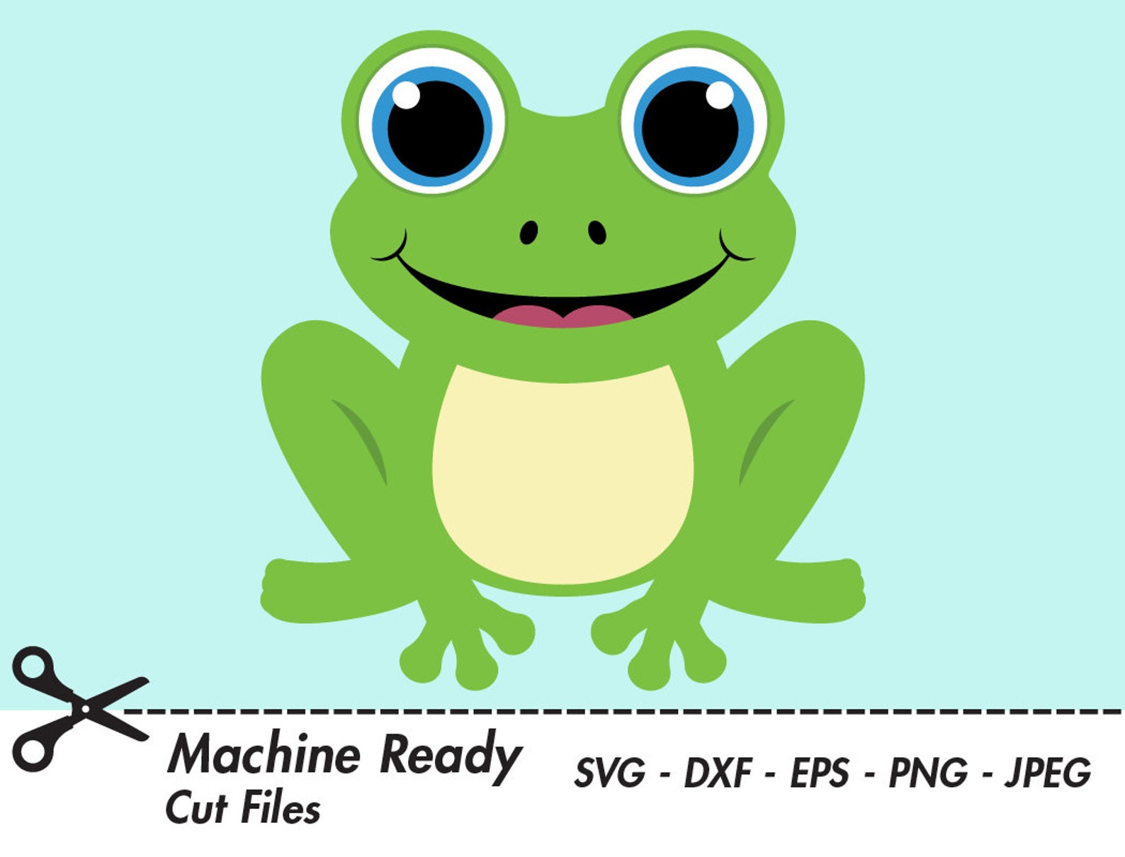 Cute Frog SVG Cut Files PNG Frog Clipart Frogs Clip Art - Etsy