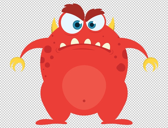 Red Monster Clipart