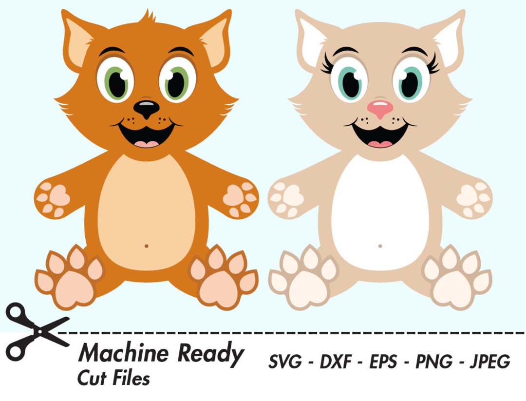 Cute Cat SVG Cut Files, PNG Cat Clipart, Cat Mom, Cats Clip Art, Happy ...