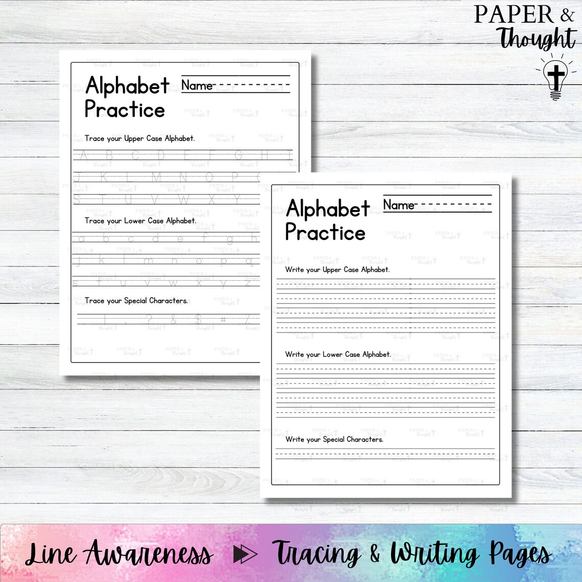 Alphabet Phonics & Writing Practice Worksheets- Tracing, Mouth Position ...