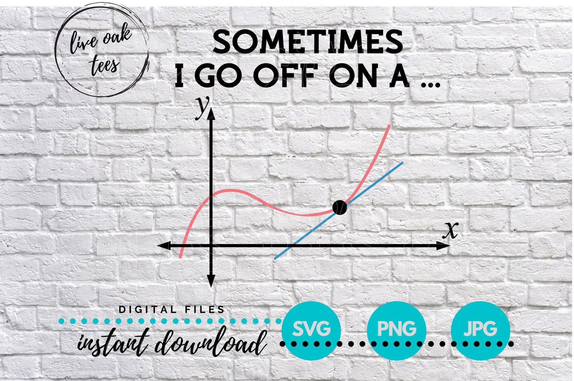 Sometimes I Go off on a Tangent SVG - Etsy