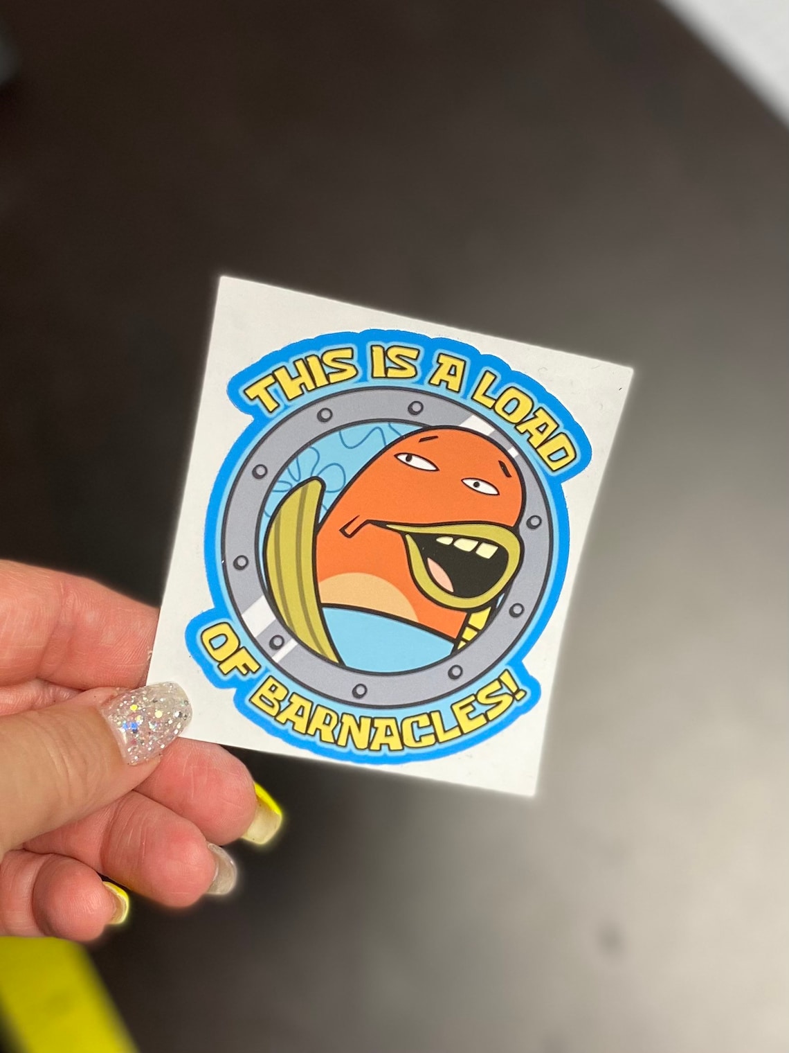 This is a Load of Barnacles Spongebob Vinyl Sticker - Etsy