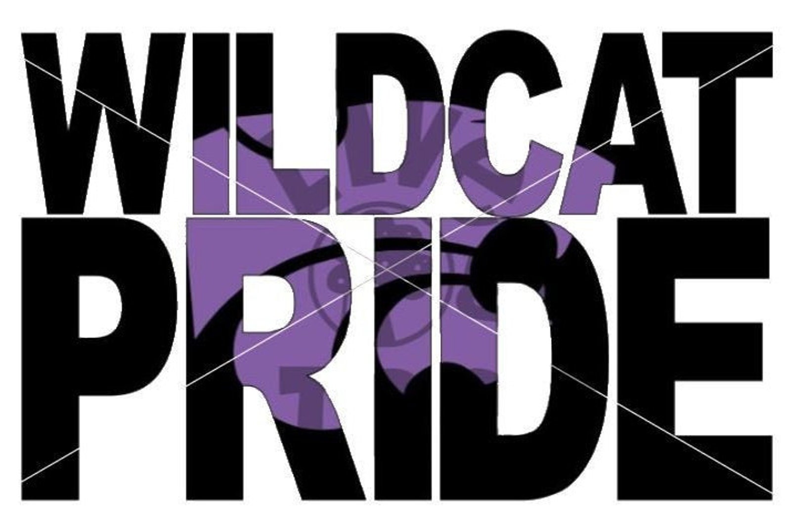 Wildcat Pride CAT Cutout SVG File | Etsy