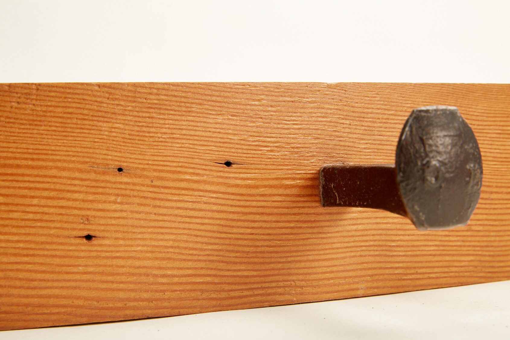 Coat Rack/ Hat Rack: Reclaimed Douglas Fir Wood & Railroad Spikes - Etsy