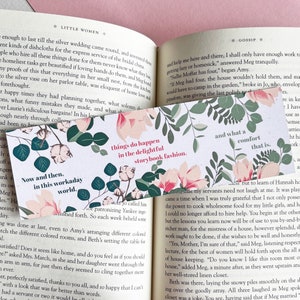 Little Women - 'in This Workaday World' Bookmark - Louisa May Alcott ...
