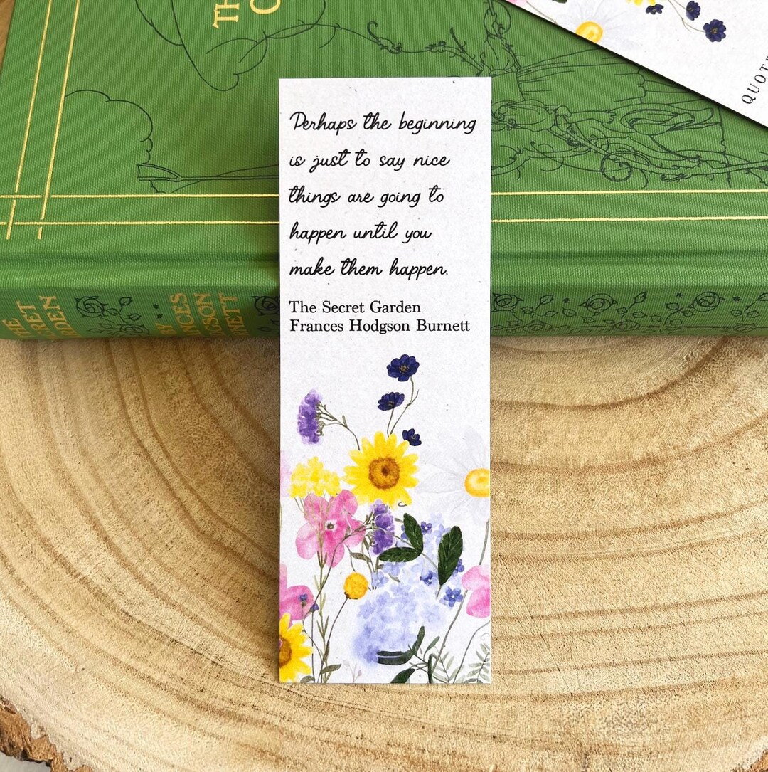 The Secret Garden - 'nice Things Are Going to Happen' Bookmark ...