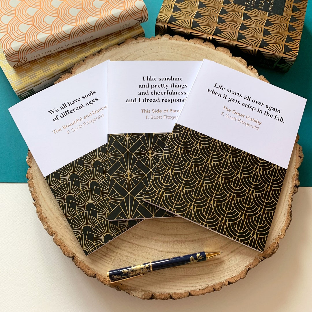 F. Scott Fitzgerald A5 Notebooks - Jazz Age - the Great Gatsby / the ...
