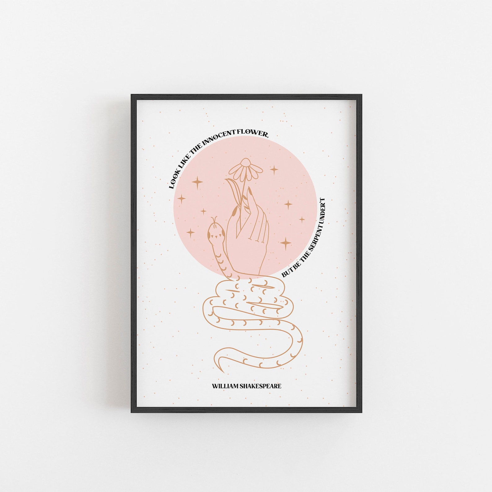 Macbeth - 'look Like the Innocent Flower' Print - Quote - Eco-friendly ...