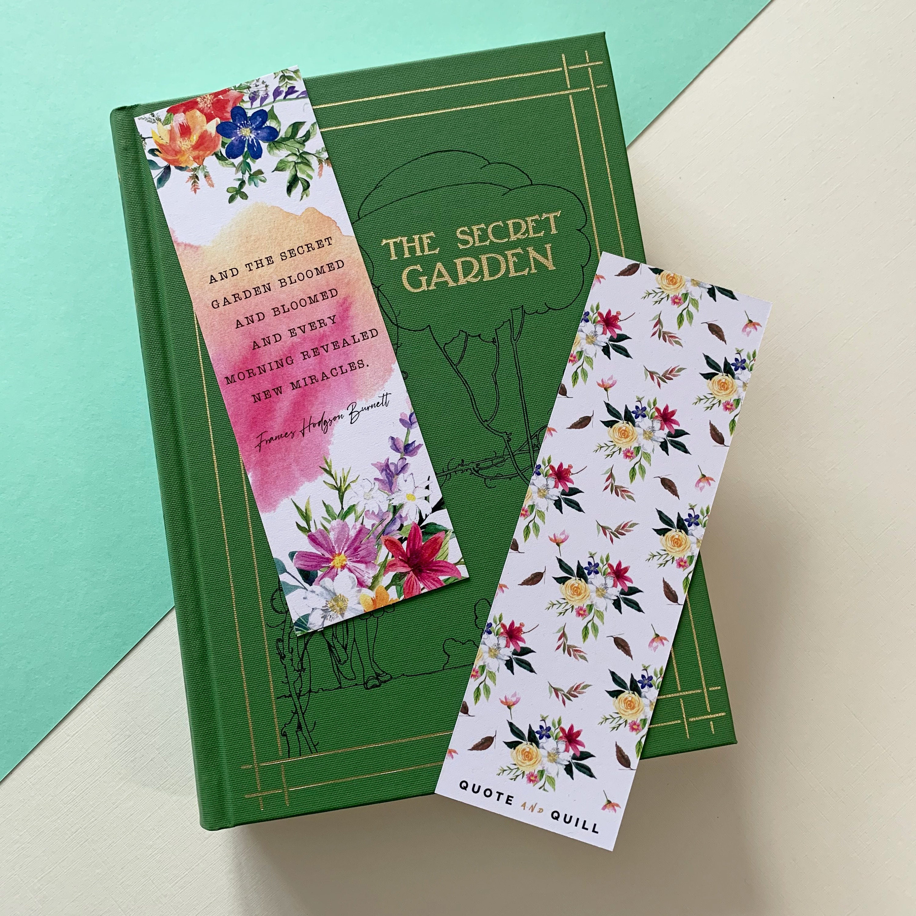 The Secret Garden Bookmarks Frances Hodgson Burnett | Etsy