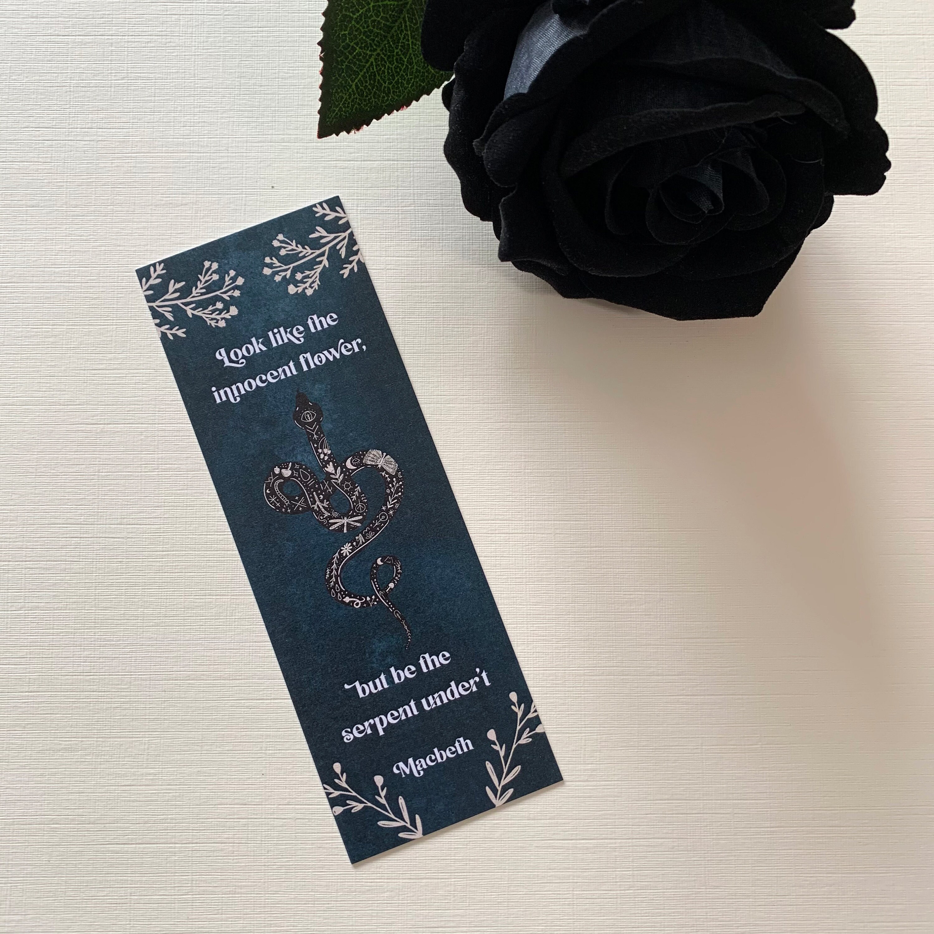 Look Like the Innocent Flower Bookmark - Macbeth - William Shakespeare ...