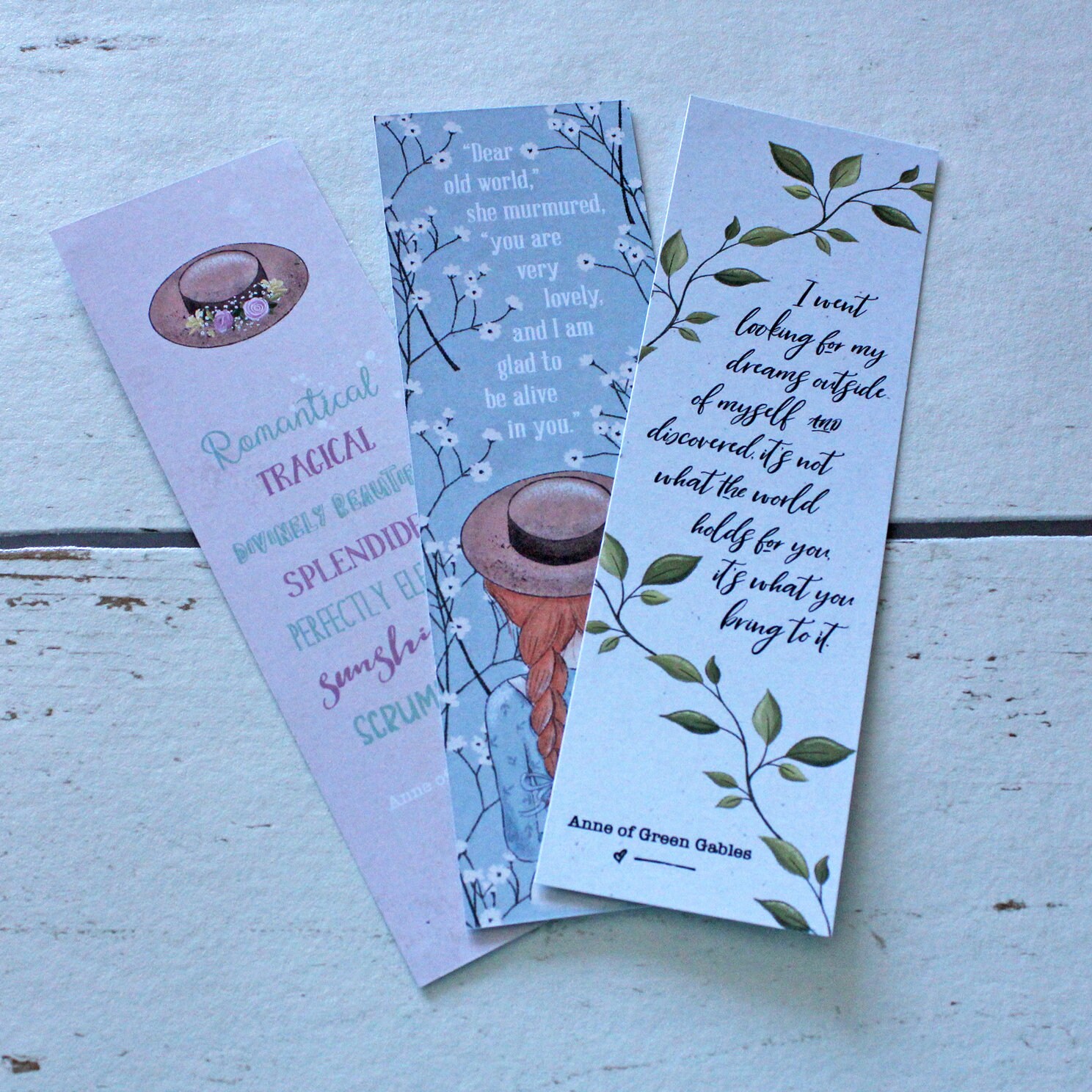 Anne of Green Gables Bookmark L. M. Montgomery Literary | Etsy UK