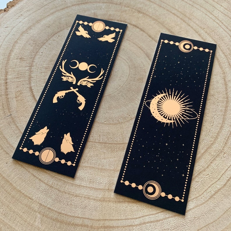 Sun and Shadows Rose Gold Foil Bookmarks Inspired by the - Etsy UK