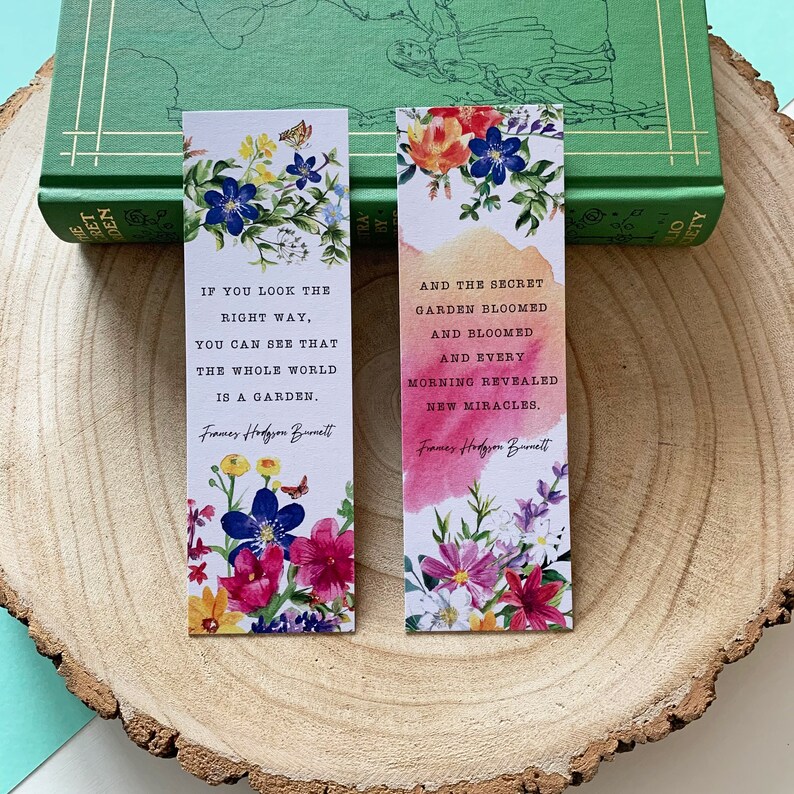 The Secret Garden Bookmarks - Frances Hodgson Burnett - Bookish ...