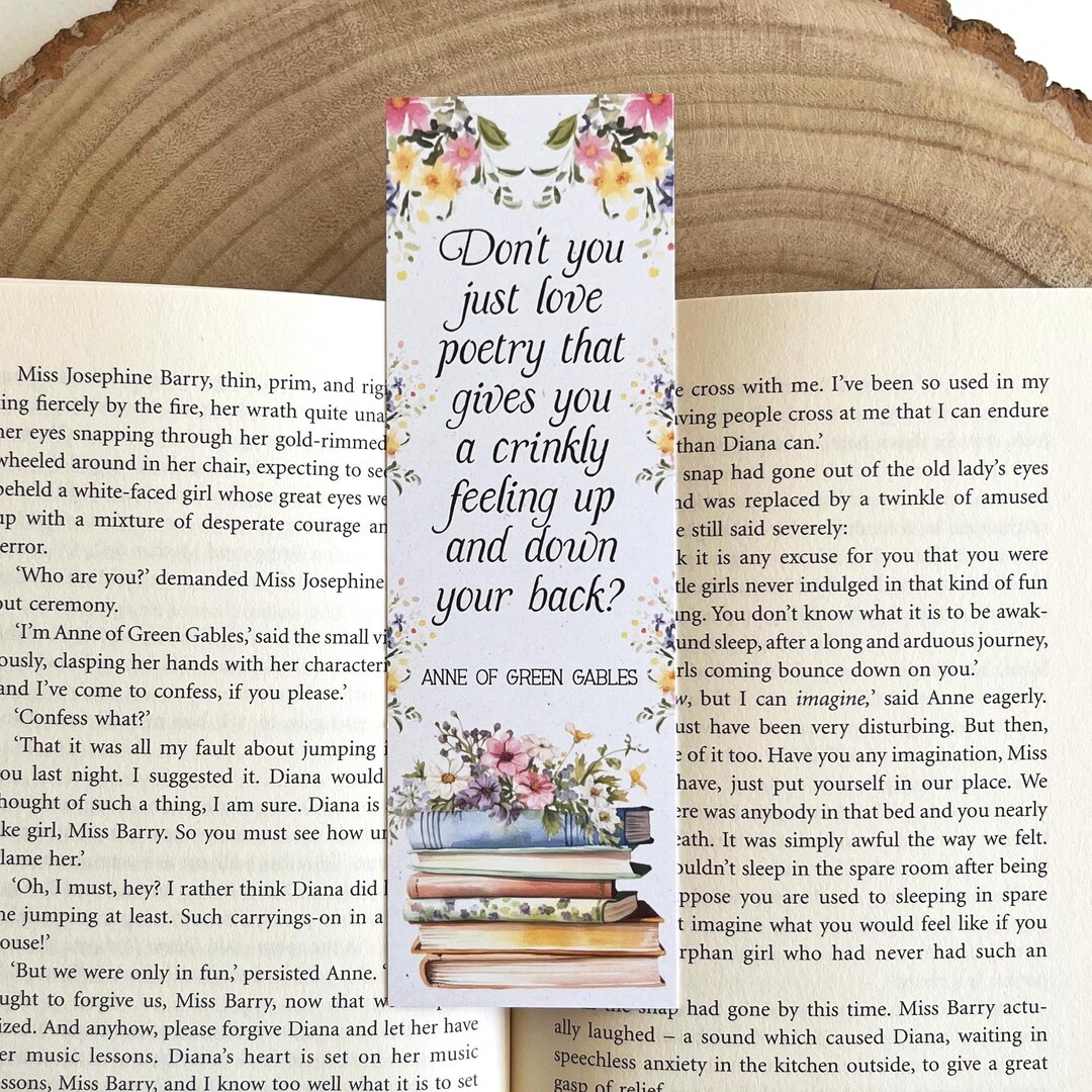 Anne of Green Gables - 'just Love Poetry' Bookmark - L. M. Montgomery ...