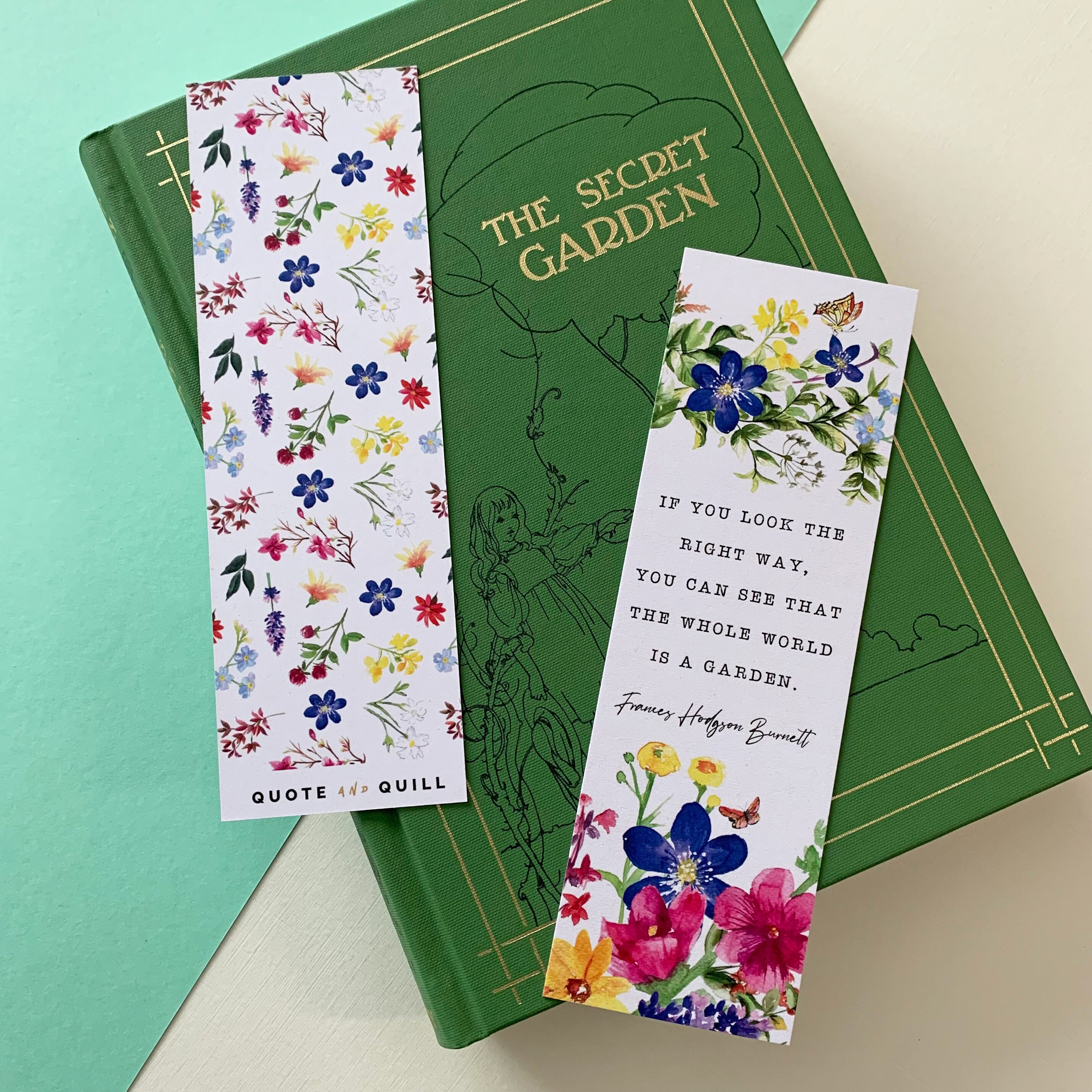 The Secret Garden Bookmarks - Frances Hodgson Burnett - Bookish ...