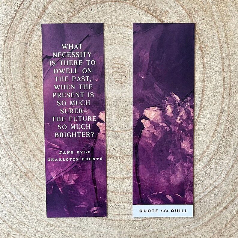 Jane Eyre 'past Present Future' Bookmark - Etsy