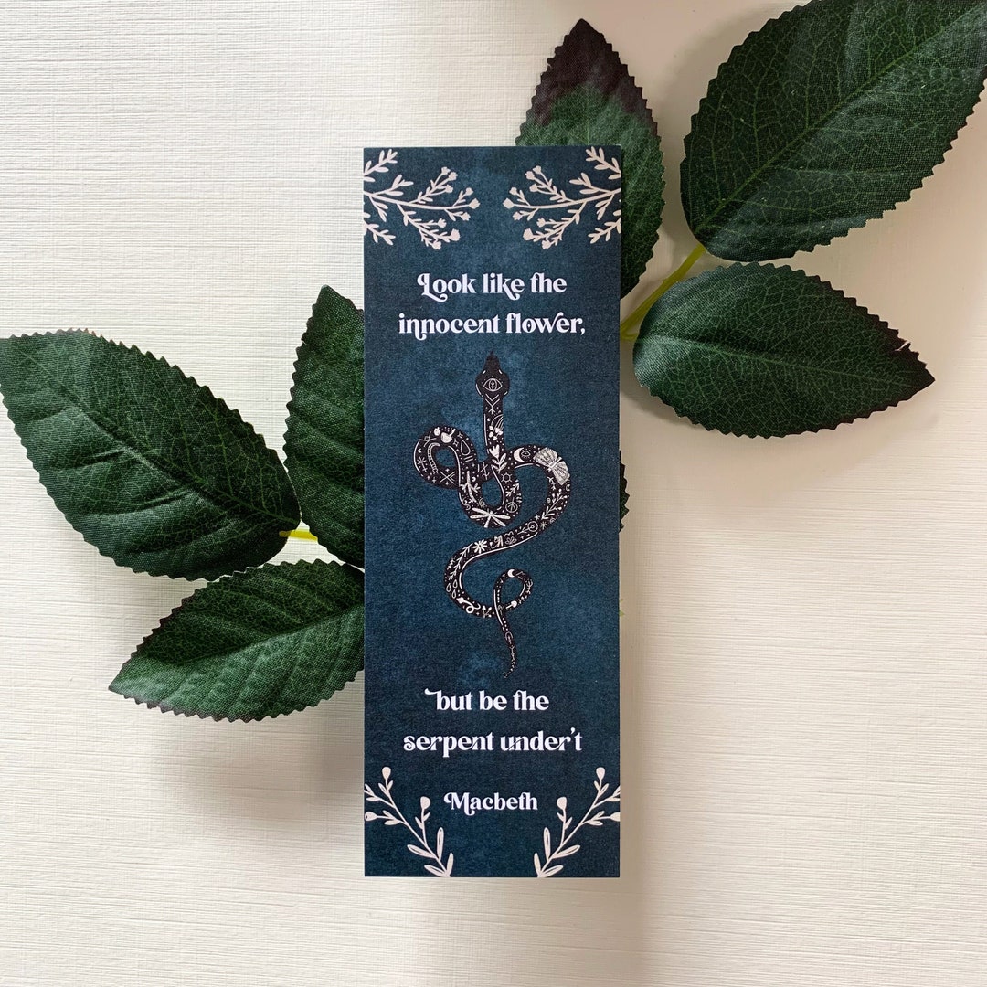 Look Like the Innocent Flower Bookmark - Macbeth - William Shakespeare ...