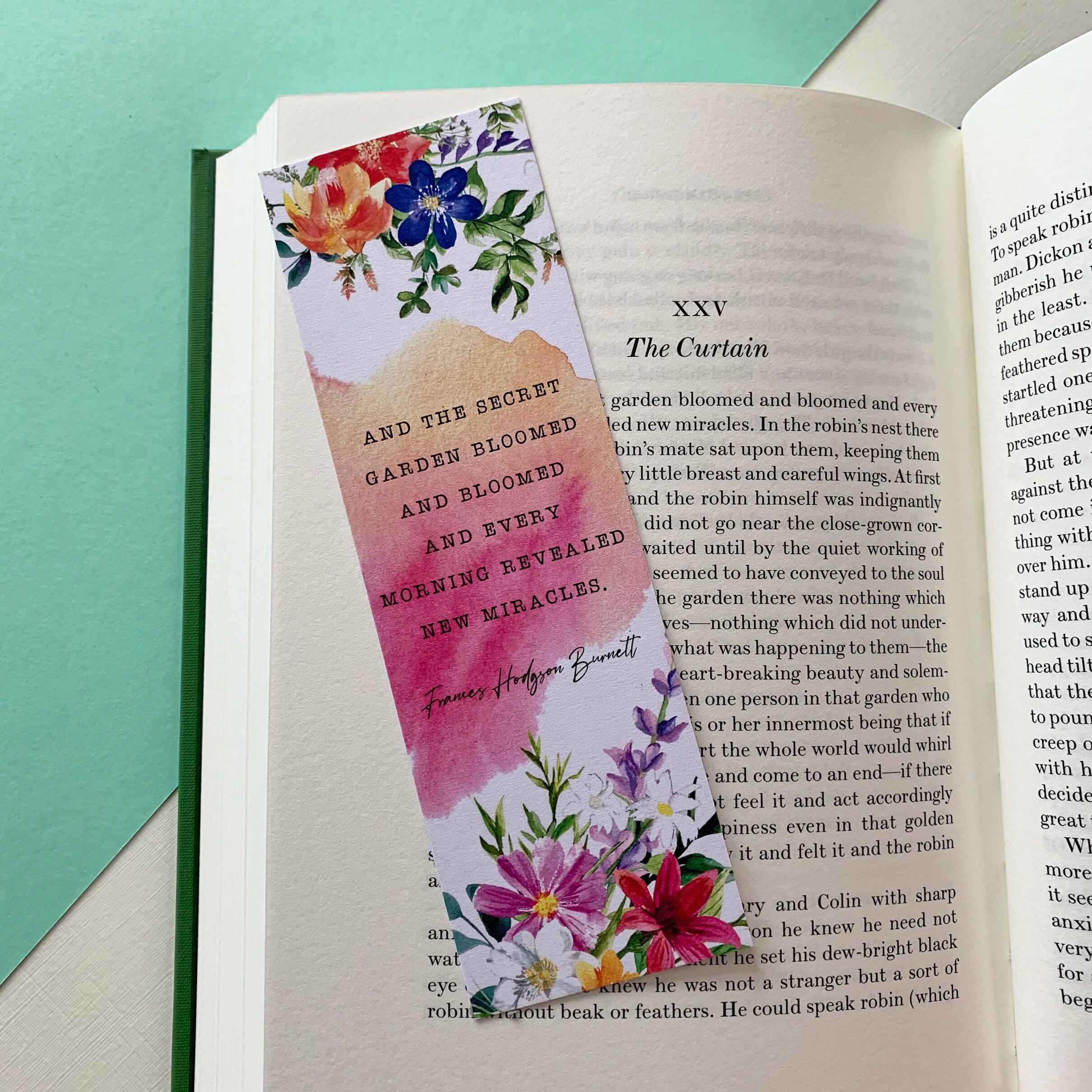 The Secret Garden Bookmarks - Frances Hodgson Burnett - Bookish ...