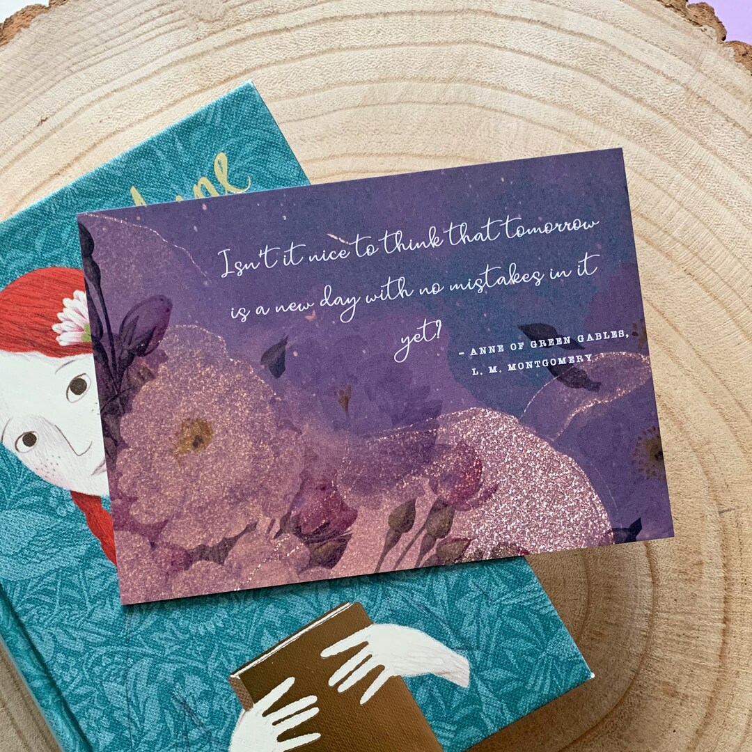 Anne of Green Gables - 'tomorrow is A New Day' Postcard - L. M ...