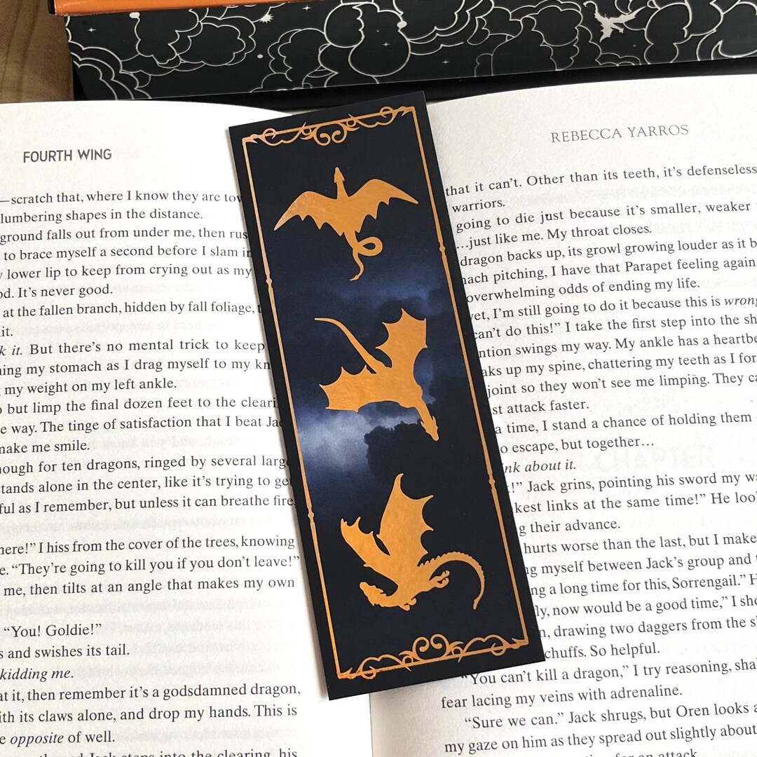 Flying Dragons Foil Bookmark - Bookish - Gifts for Book Lovers - Gifts ...