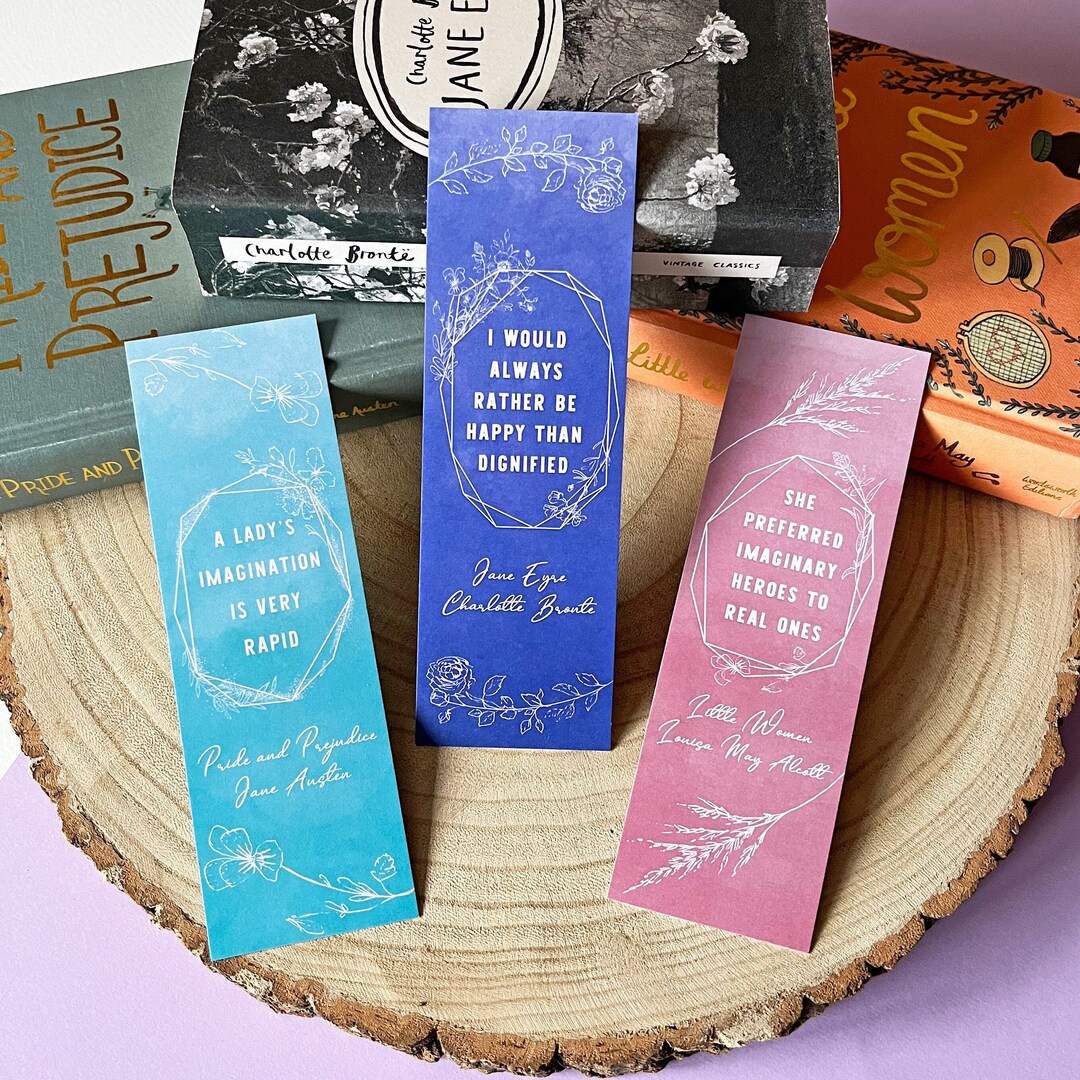 Classic Women Bookmark Set Jane Eyre / Little Women / Pride and ...
