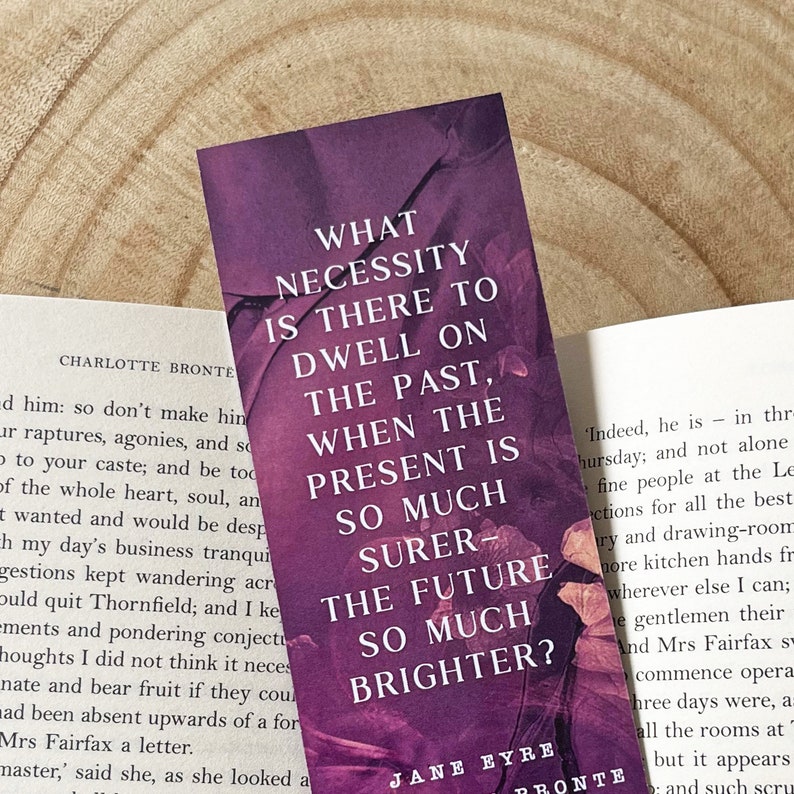 Jane Eyre 'past Present Future' Bookmark - Etsy