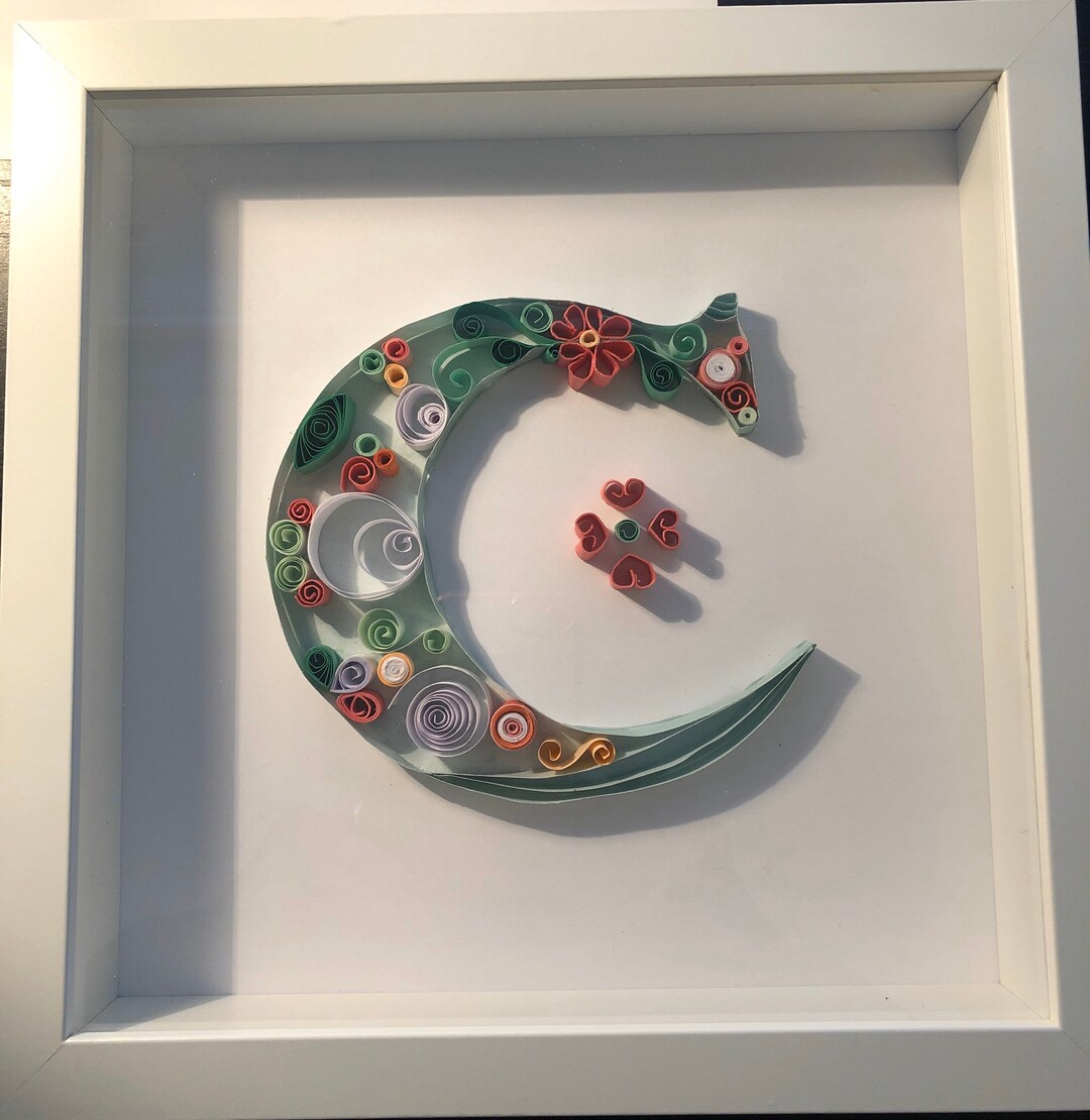 Paper Quilling Art - Letter C - Etsy